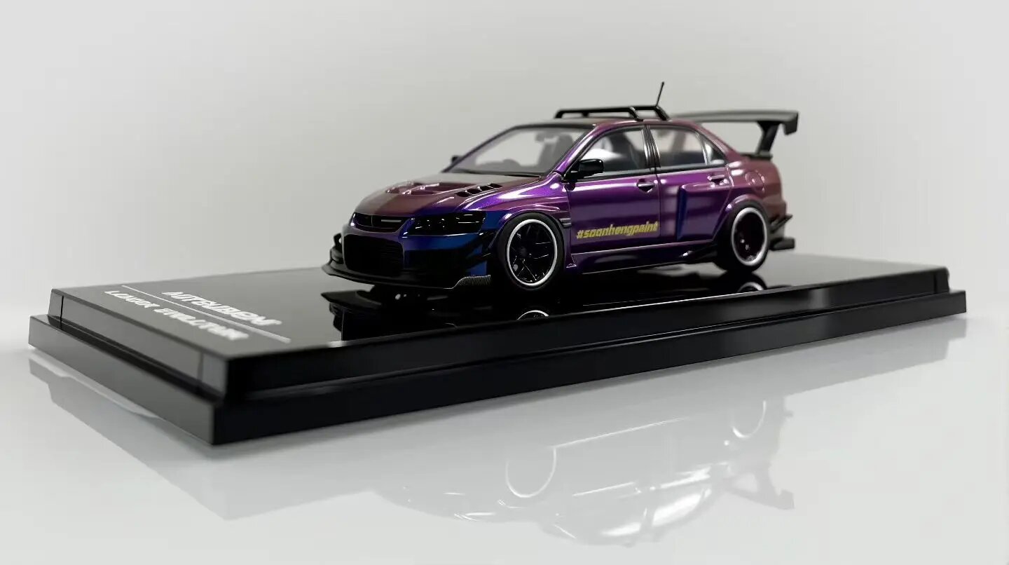 Модель автомобиля iHCM64 1:64 GSR Evolution IX EVO 9 из металла Фиолетовый, фиолетовый