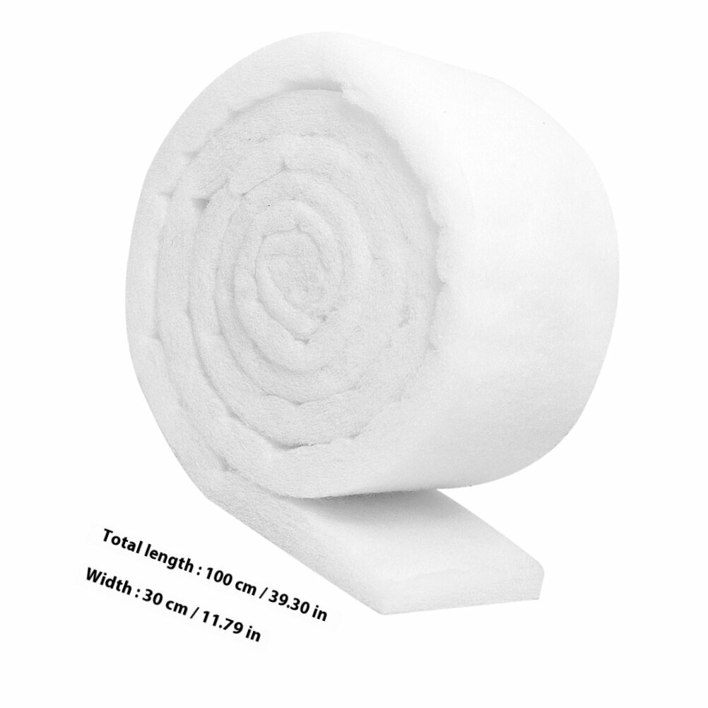 Фильтр Из Хлопка Для Аквариума Размером 100.00X30.00X3.00Cm Белый Цвет Водоем Аквариум Очистительный Эффект