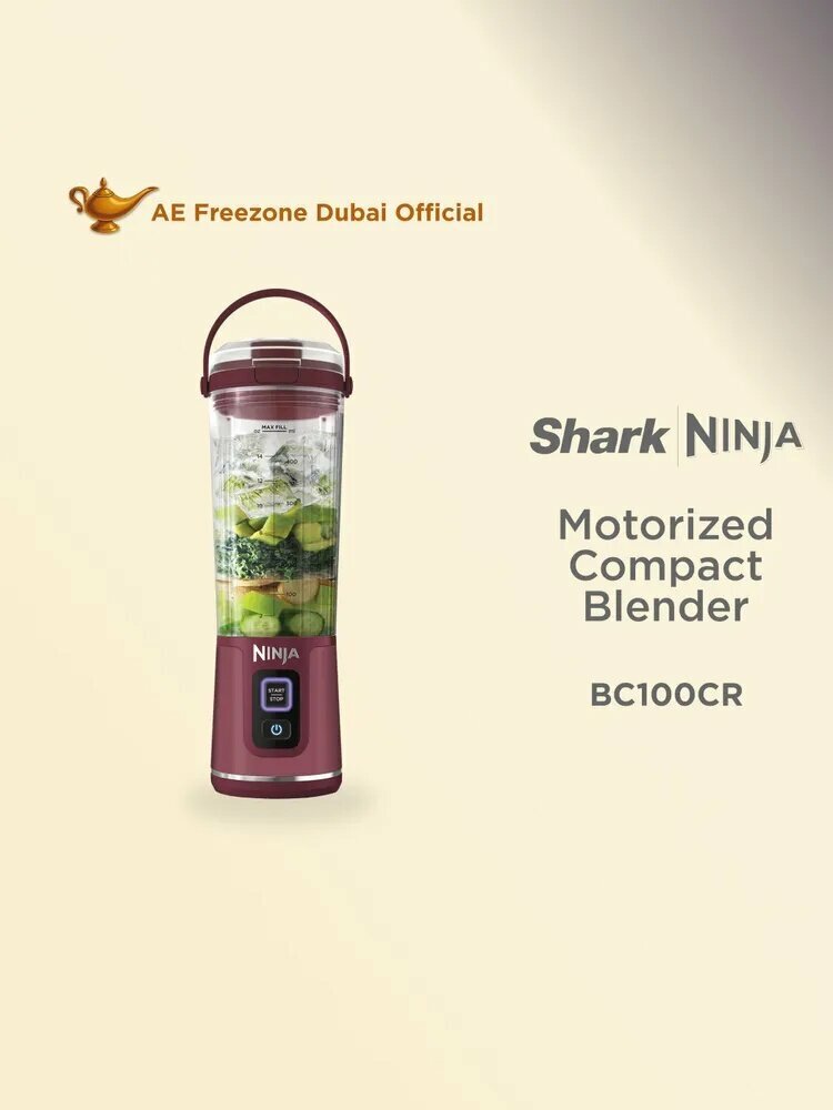 Ninja Портативный блендер Blast Portable Blender (BC100CR), коричнево-красный
