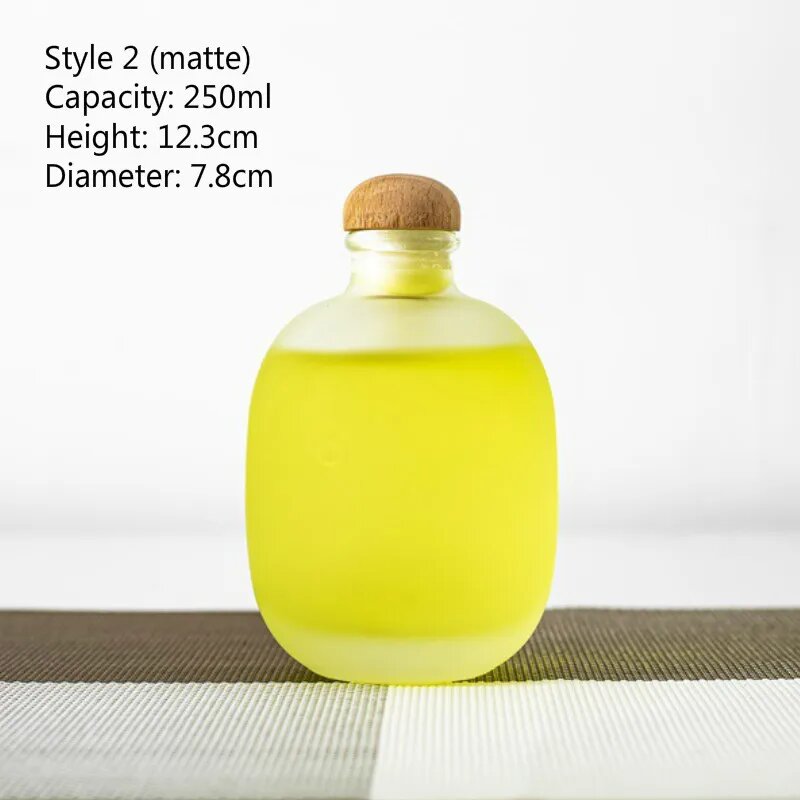 YOLYKEN Матовая стеклянная фляга для вина 250ml matte