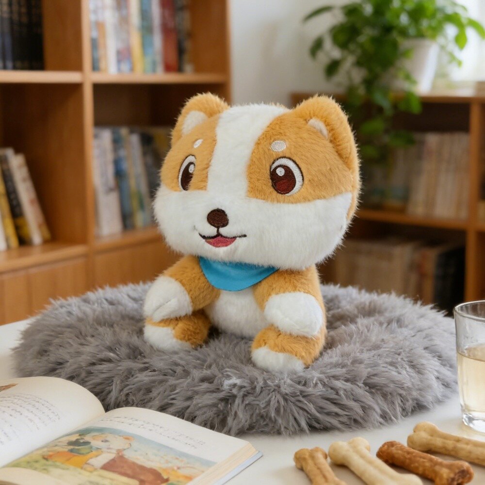 Плюшевая игрушка в виде собаки корги, цвет корги