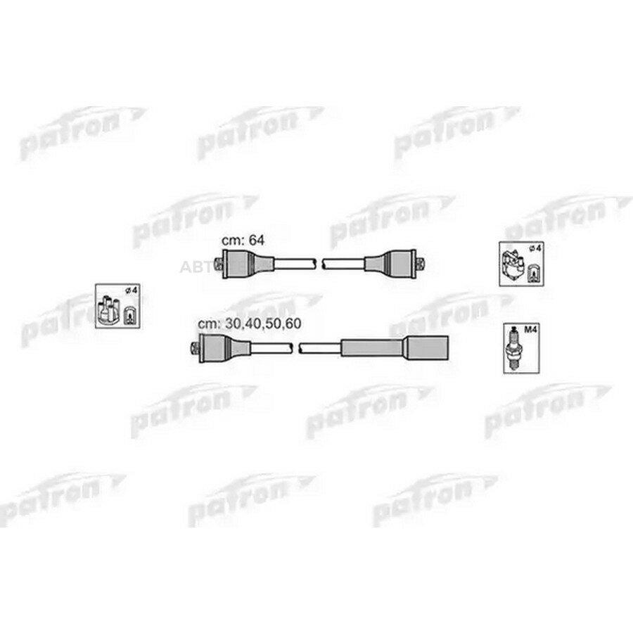 Комплект высоковольтных проводов VW PASSAT -96 PATRON PSCI1009