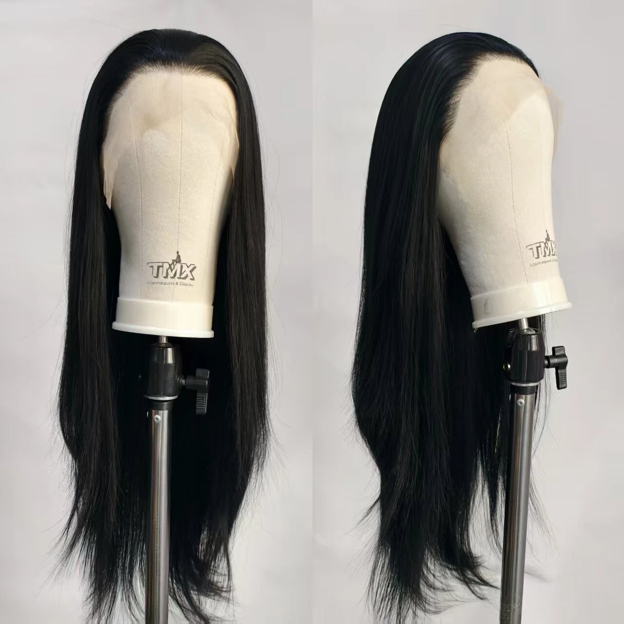 Черный кружевной парик 13x4 синтетический 26inches