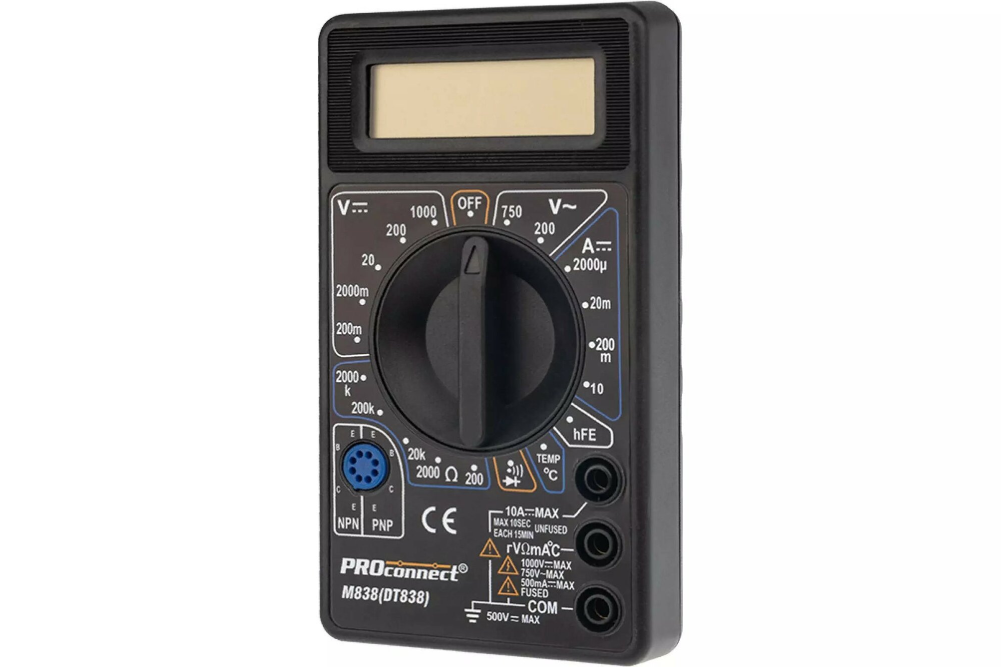 Мультиметр портативный PROconnect 13-3013 M838 (DT838)