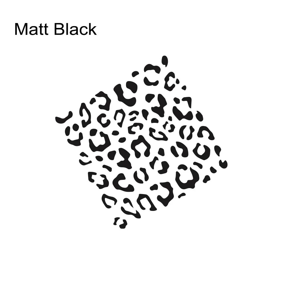 Наклейки на авто леопард, Matt Black, 2 шт.