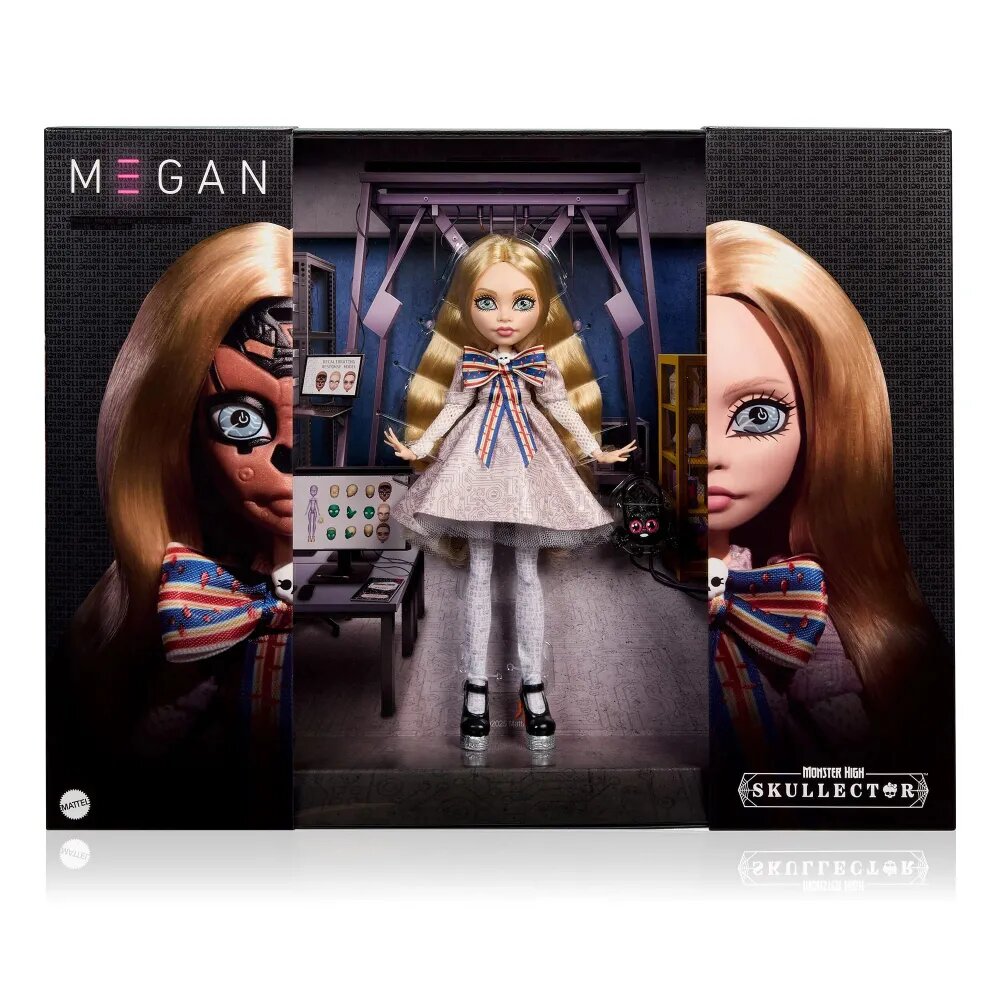 Monster high & M3GAN , Череп Монстер Хай векторная кукла меган