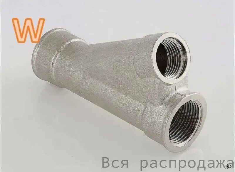Тройник для ввода греющего кабеля TIM 1/2x 3/4 косой
