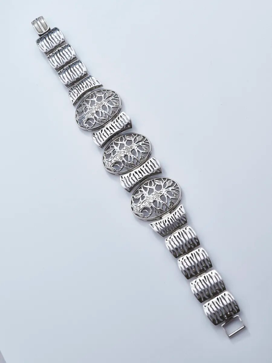 Браслет БРЮС, серебро, 925 проба