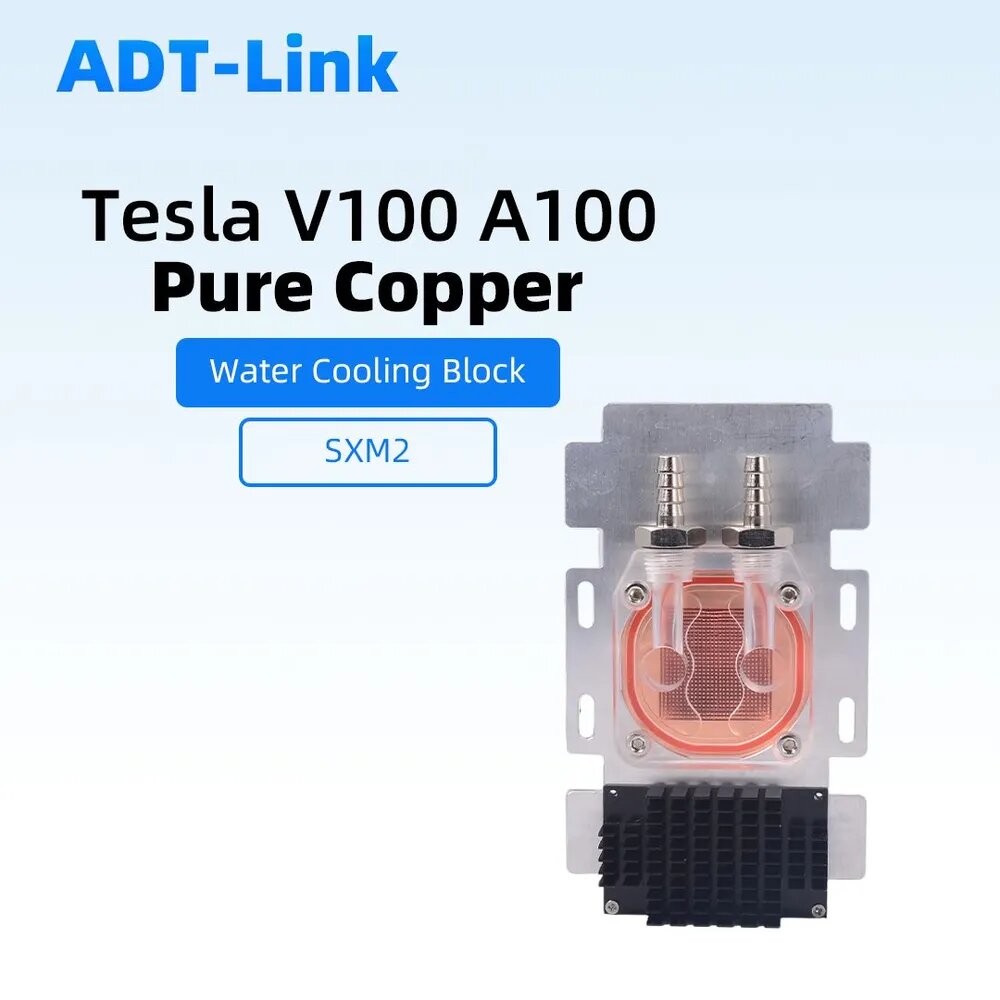 Для Графического Процессора NVIDIA Tesla V100 A100 PG199 SXM2 С Фиолетовой Медью, Полностью Алюминиевого Блока Охлаждения Головки С Водяным Охлаждением, Обновлена Пластина Однородности