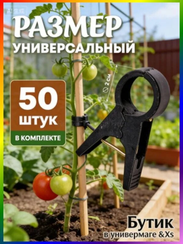 Клипсы для парника70 х 42мм, ABS пластик, 50 шт