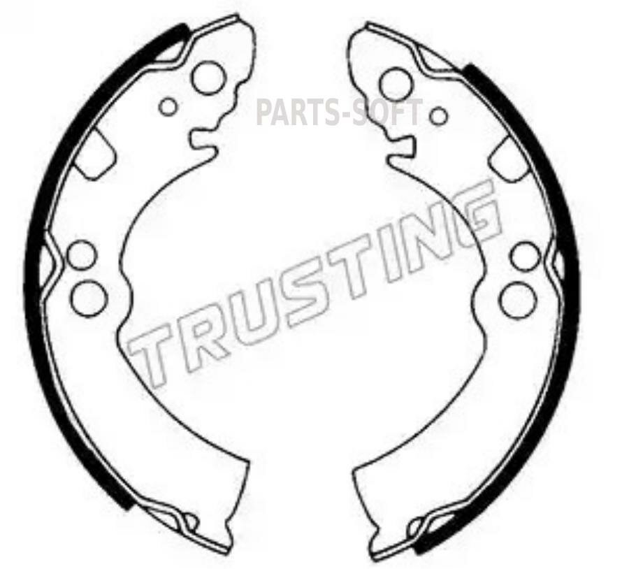 К-т бараб. тормоз. колодок NISSAN SUNNY II 86-91 Trusting арт. 067162