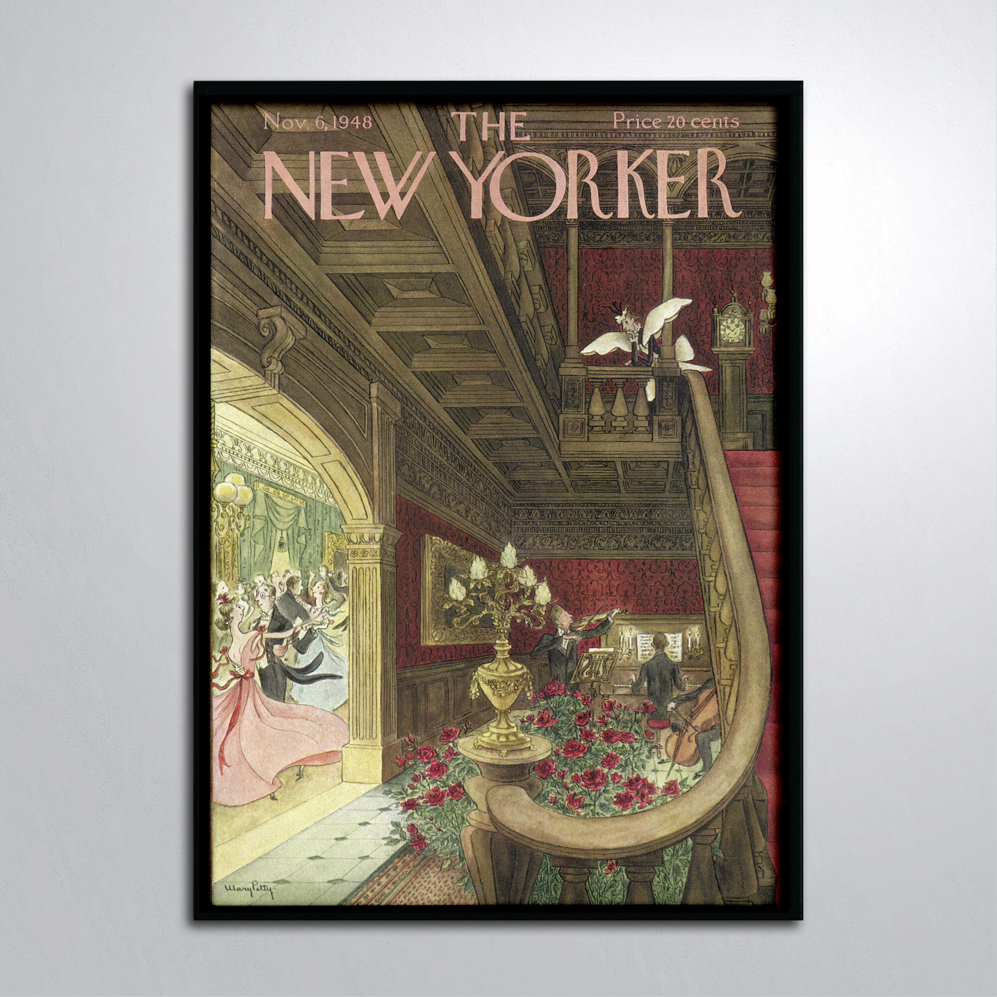 Постер без рамы/Постер для интерьера/Плакат Винтажный Журнал Нью Йоркер The NEW YORKER 6 ноябрь 1948г (А2/420х594)