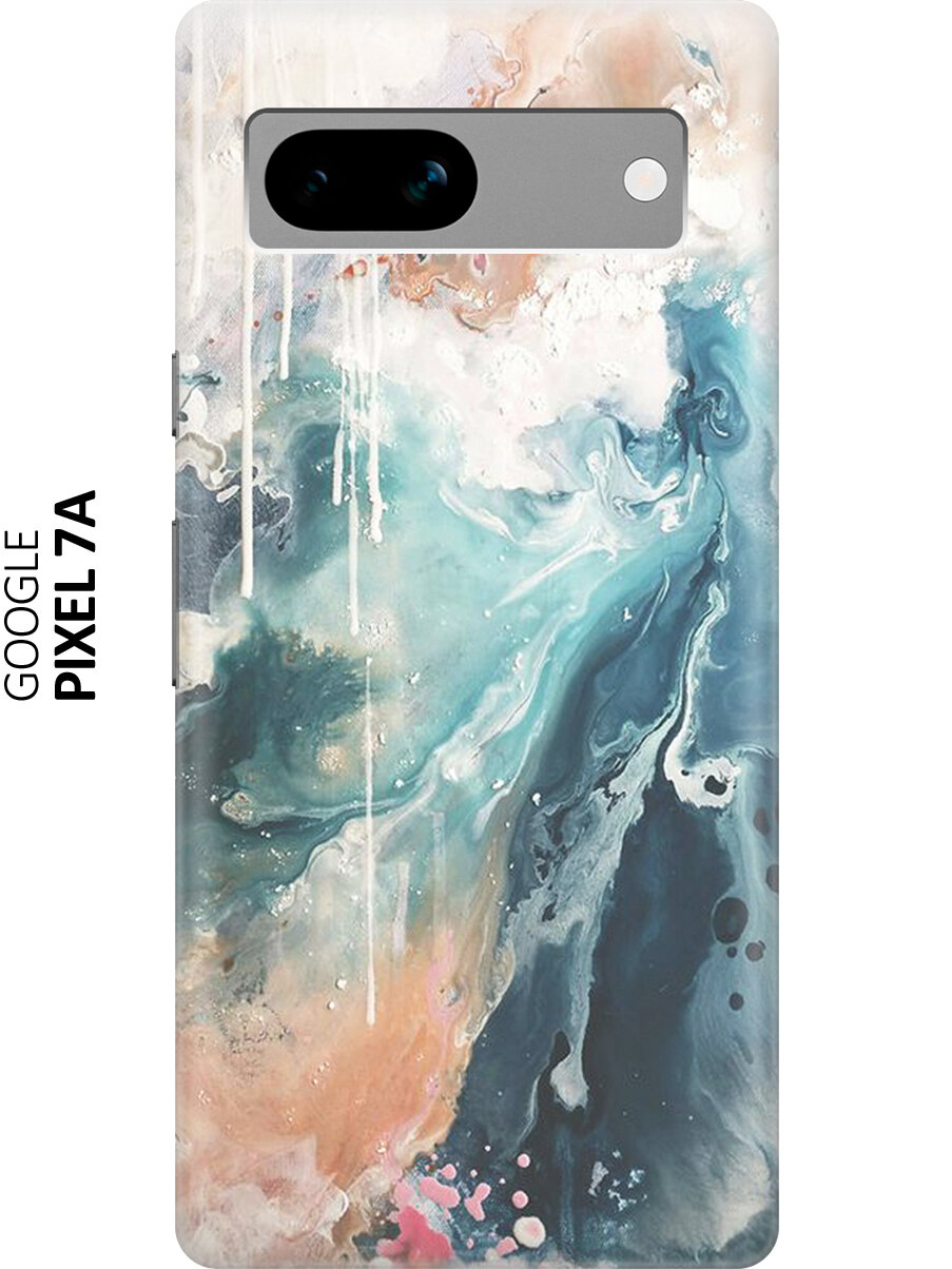 Силиконовый чехол Брызги красок на Google Pixel 7a / Гугл Пиксель 7а