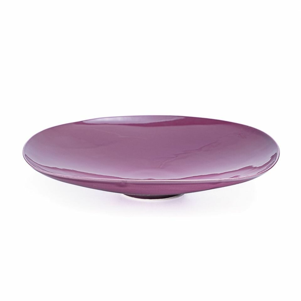 Тарелка широкая M-Style Erba, 24 см, керамика, цвет фиолетовый