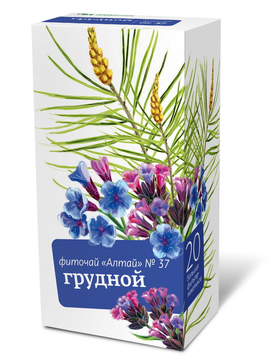 Фиточай Алтай № 37 Грудной, 20 фильтр-пакетов по 2,0 г