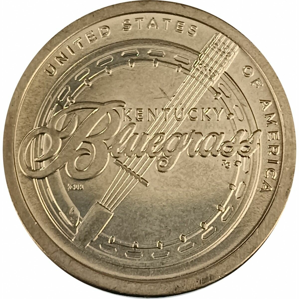 1 доллар 2022 США D Блюграсс UNC