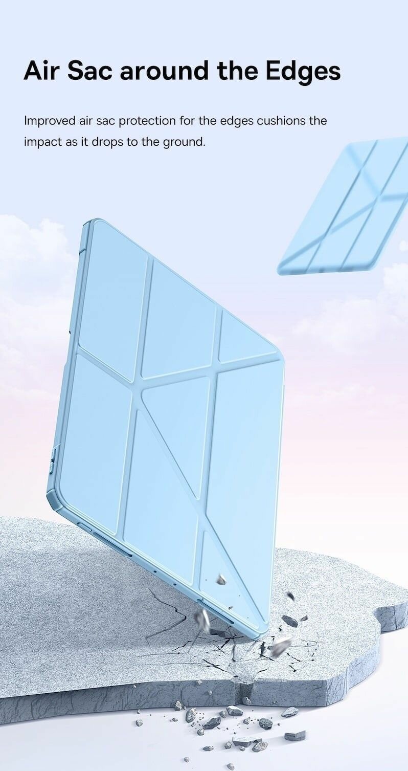 Чехол для Apple iPad Pro 10.5" (2017), iPad Air 3 10.5" Baseus Minimalist Series Protective Case Galaxy Blue (P40112502311-04)