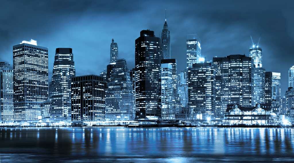 Супермоющиеся антивандальные фотообои Антимаркер, Город в Ночи, 2-A-280, 270х150 см