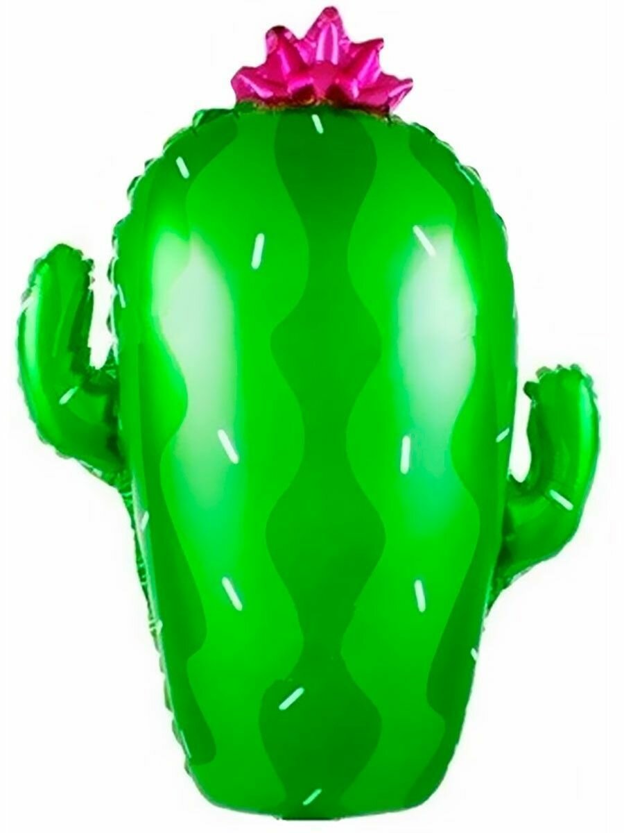 Воздушный шар Цветущий кактус 69 см мексиканская вечеринка