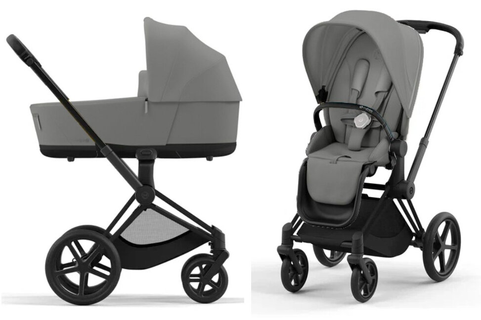 Коляска 2 в 1 Cybex Priam IV mirage grey (шасси matt black)