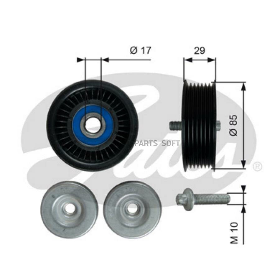 Ролик руч. ремня MERCEDES C218/X218/W212/S212/C207/A207/W213/W221/W222/W166/X166/X204 3.0/6.0 09->