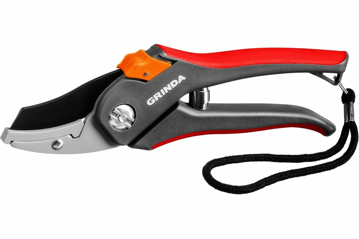 GRINDA G-28 секатор контактный 205мм с двухкомпонентными рукоятками для садоводства