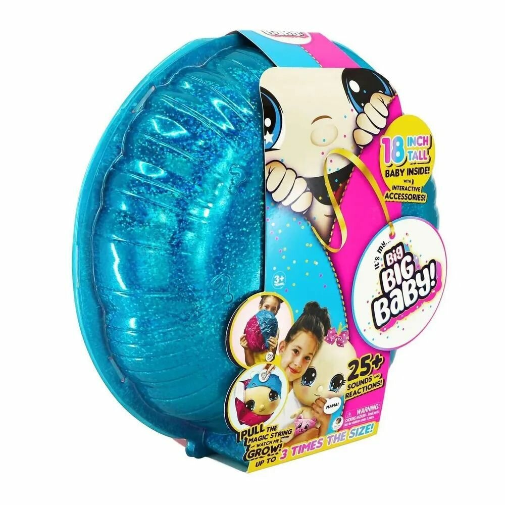 Мягконабивная интерактивная кукла-сюрприз в шаре Big Big Baby, с акс.