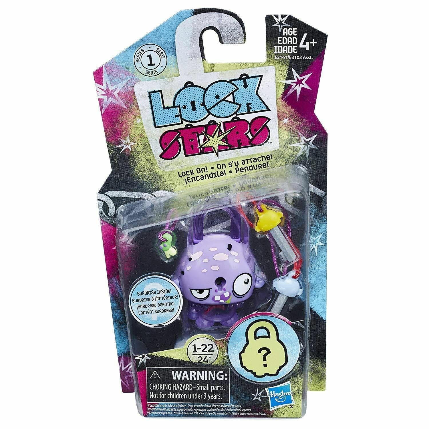 Lock Stars (Hasbro) Lock Stars. Набор "Замочки с секретом", серия 1, Purple Zombie E3161 / E3103