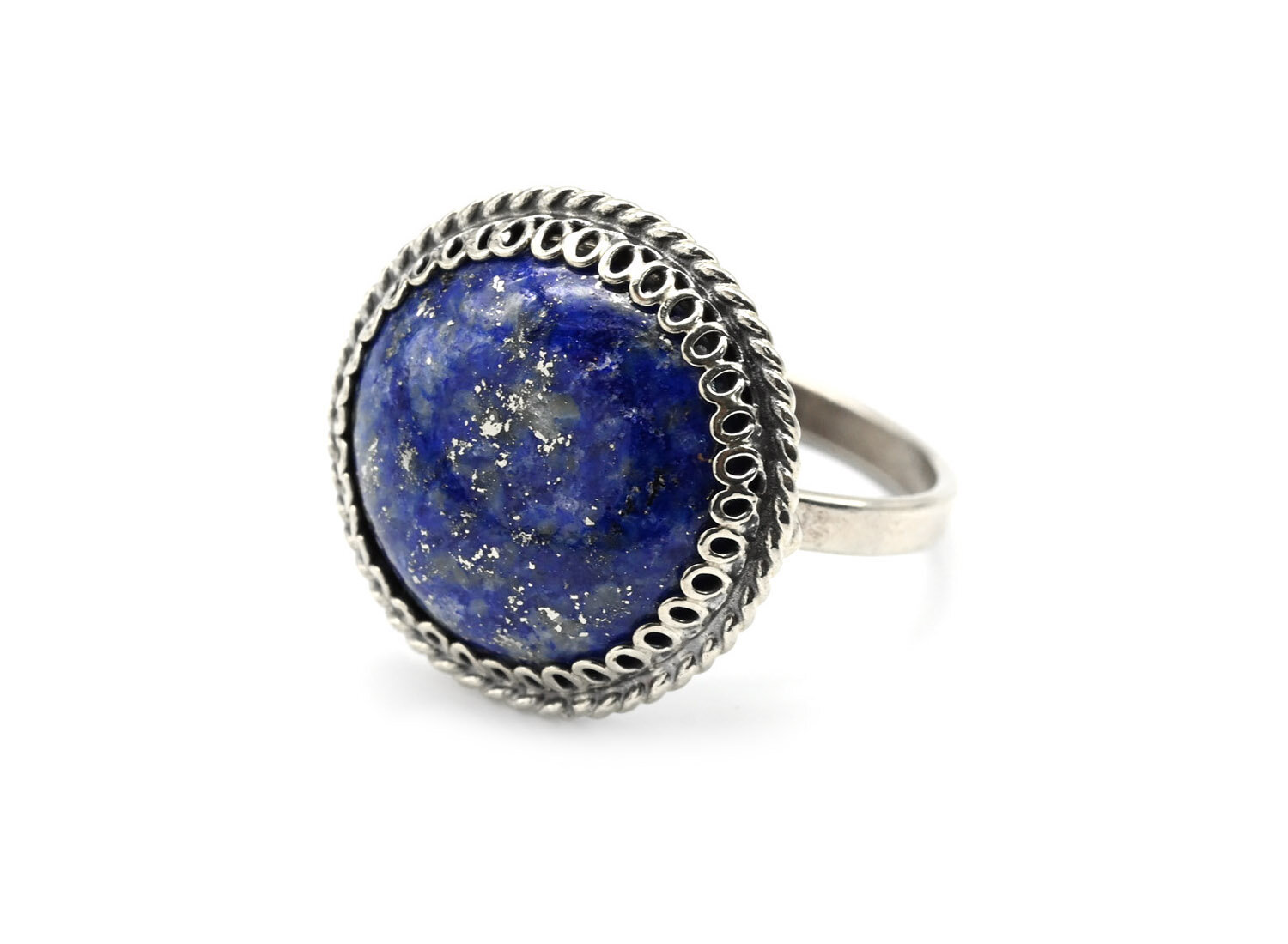 Кольцо, лазурит