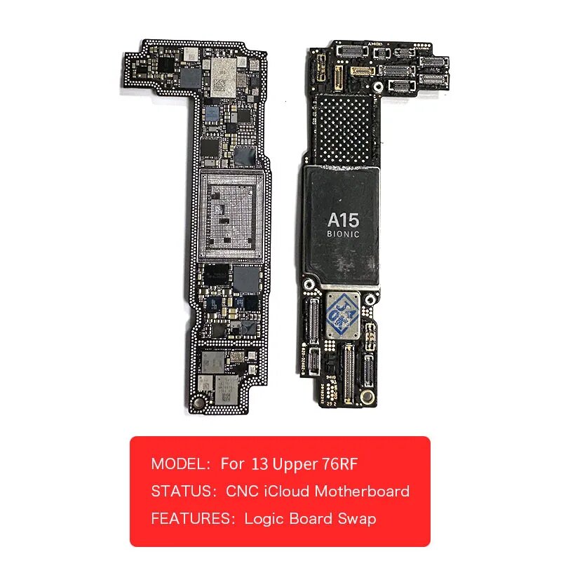 Материнская плата с ЧПУ для Iphone 13 13pro 13promax 13mini Intel Qualcomm Version Swap Drill CPU Базовая лента материнская плата удалить использовать для замены