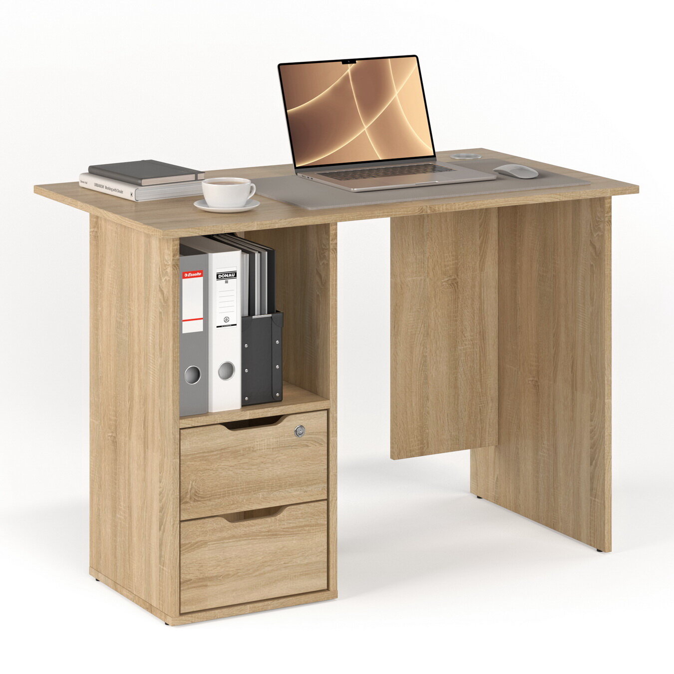 Стол письменный БАНГА-52 левый Дуб Сонома