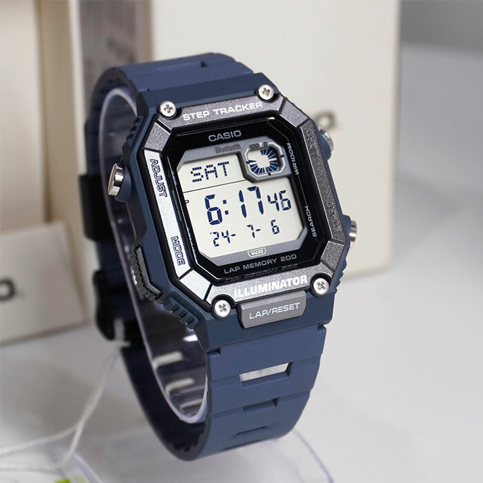 Наручные часы CASIO Collection, синий, серый — фото 1