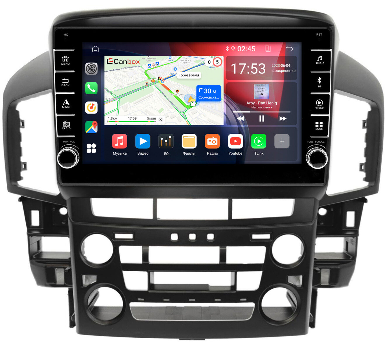 Штатная магнитола Canbox BGT9-0529 для Toyota Harrier (XU10) 1997-2003 (авто без CD) на Android 10 (IPS, DSP, CarPlay)