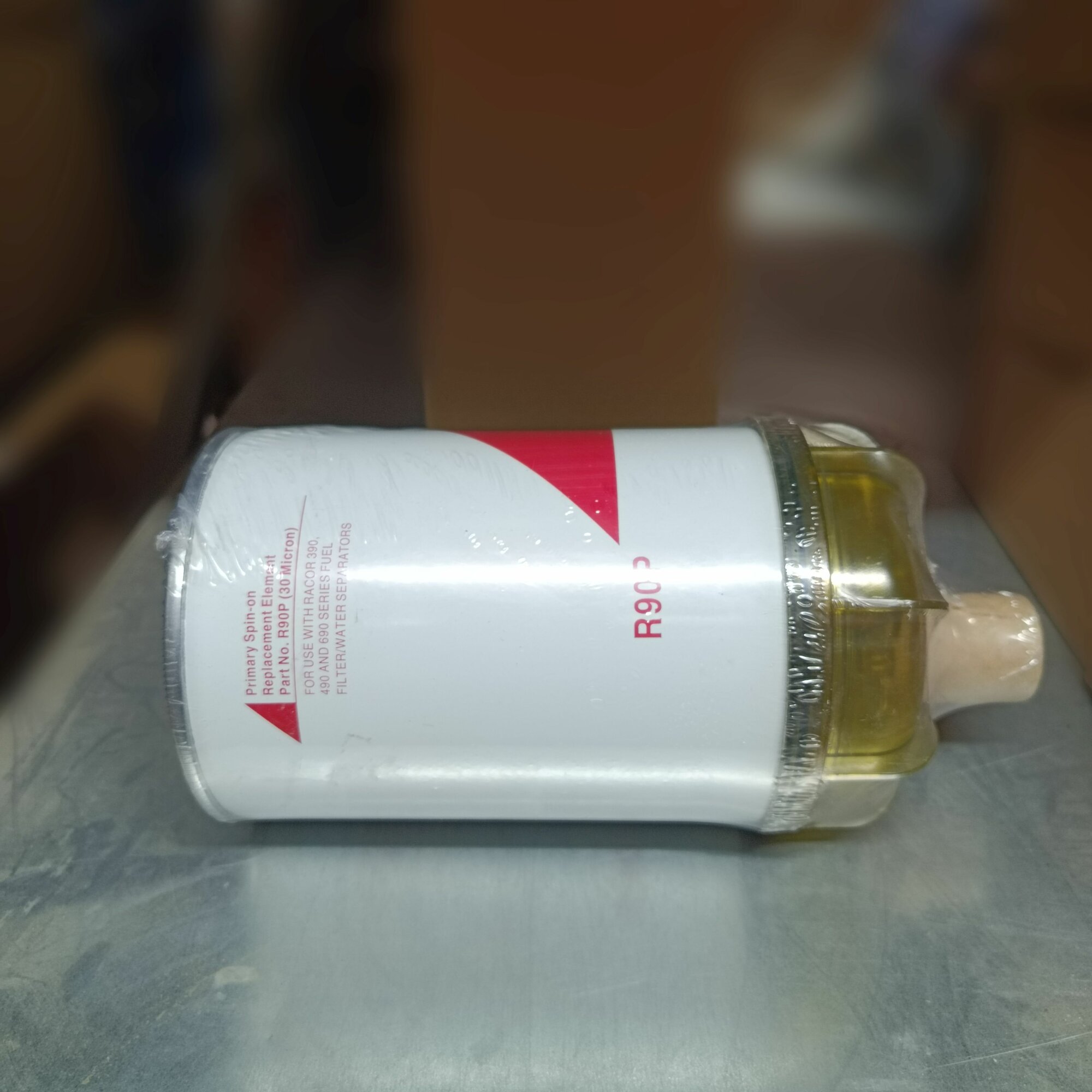 Фильтр топливный R90P FOTON, HINO, SCANIA, VOLVO (с отстойником) (17998)