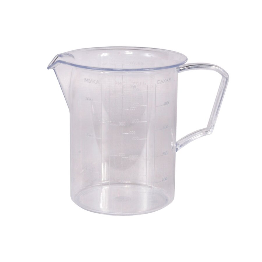 Кружка мерная 0,5 л, пластиковая - для замера необходимого количества продуктов во время приготовления различных блюд.