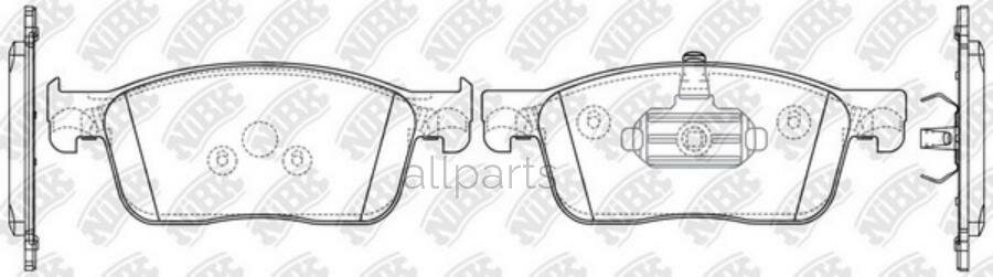 NIBK PN0792 Колодки передние PSA Jumpy IV/Expert IV/TOYOTA ProAce all 16-> NIBK PN0792