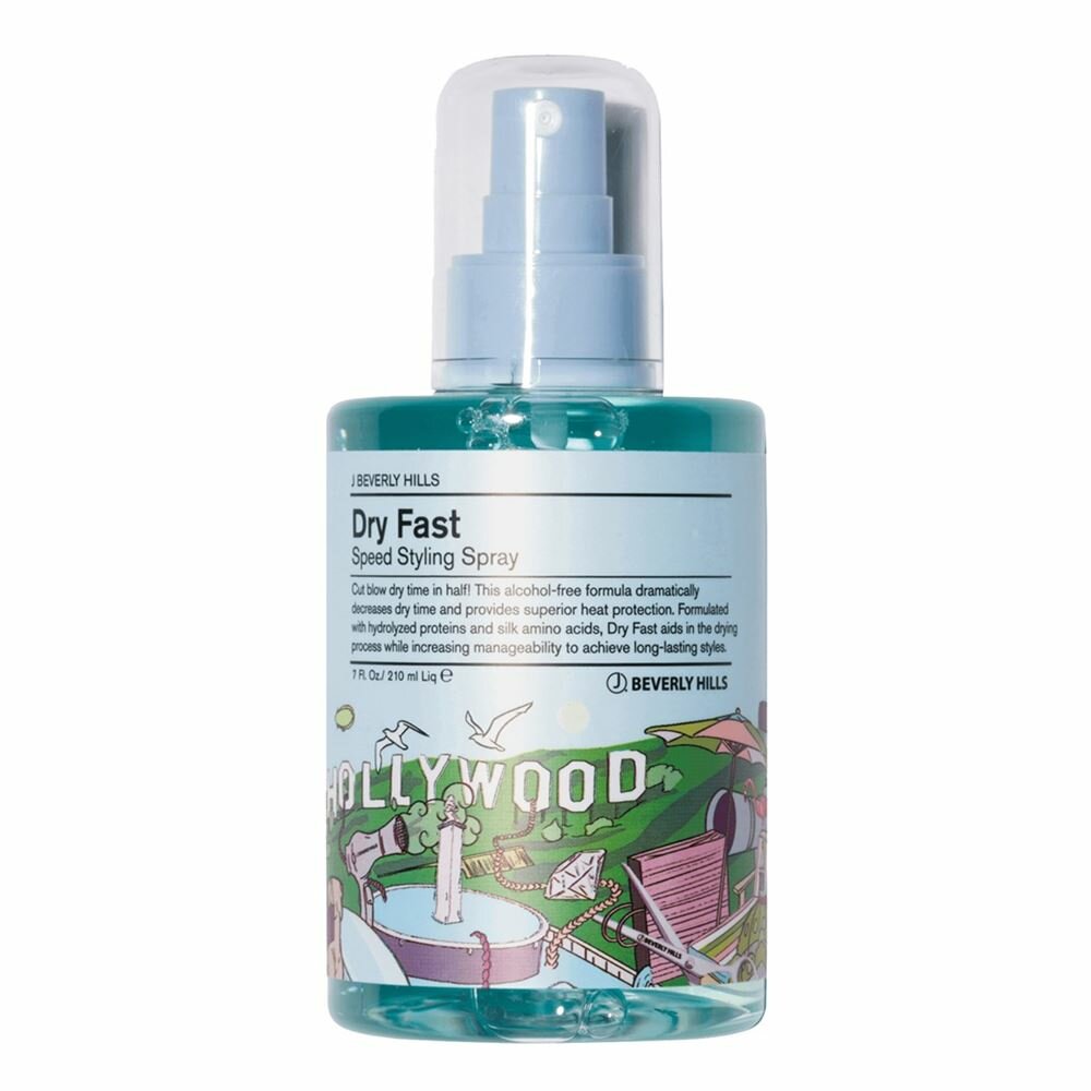 Спрей J Beverly Hills Styling Dry Fast Speed Styling Spray, Спрей термозащитный для быстрой укладки, 210 мл