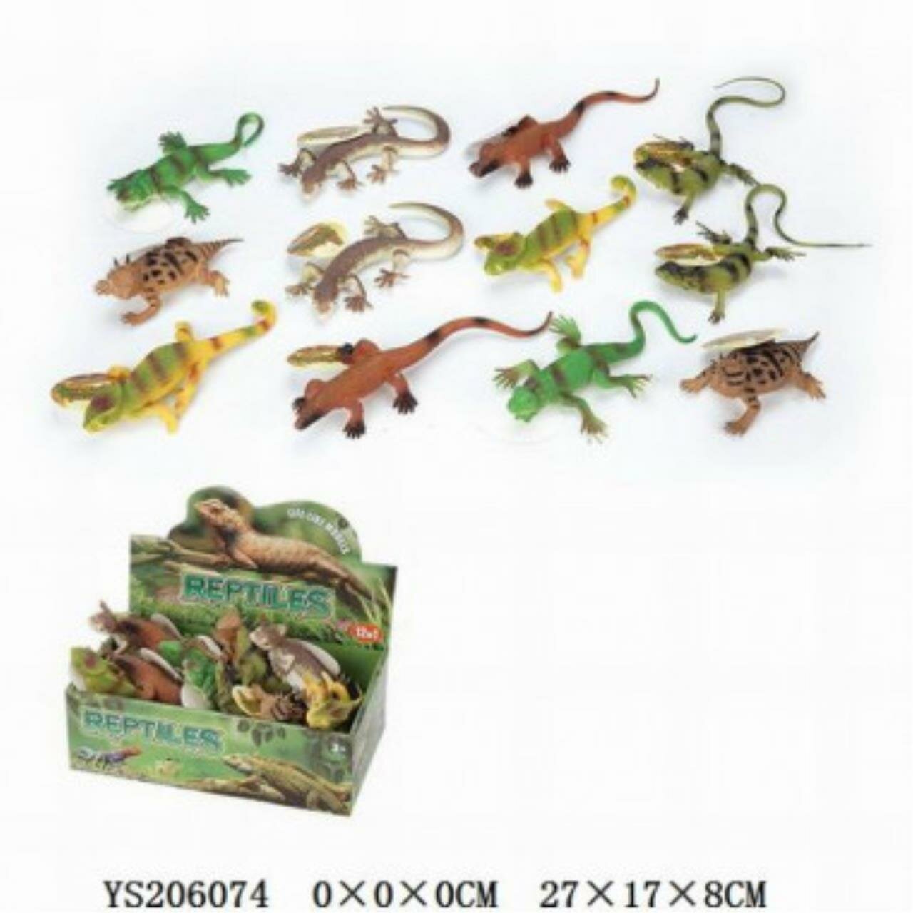 Набор ящериц 12 шт. в упаковке