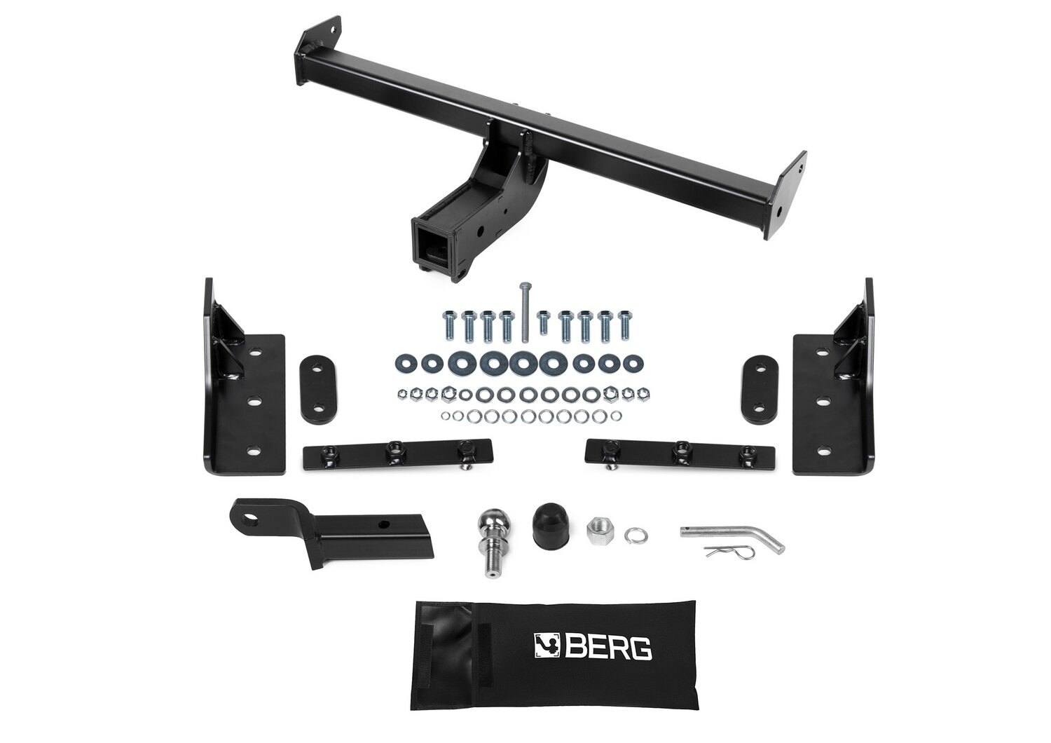 Фаркоп с электр. Smart, Chery Tiggo 7(вкл. Pro, Max) 2020-, Exeed LX 2022-, Xcite X-Cross 7 2024- шар E, 1500/75 кг, F.0912.002, Berg (паспорт, сертификат)