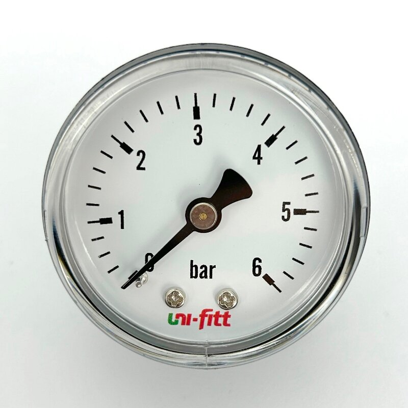 Манометр аксиальный 6 бар, диаметр 50 мм, 1/4"Н UNI-FITT
