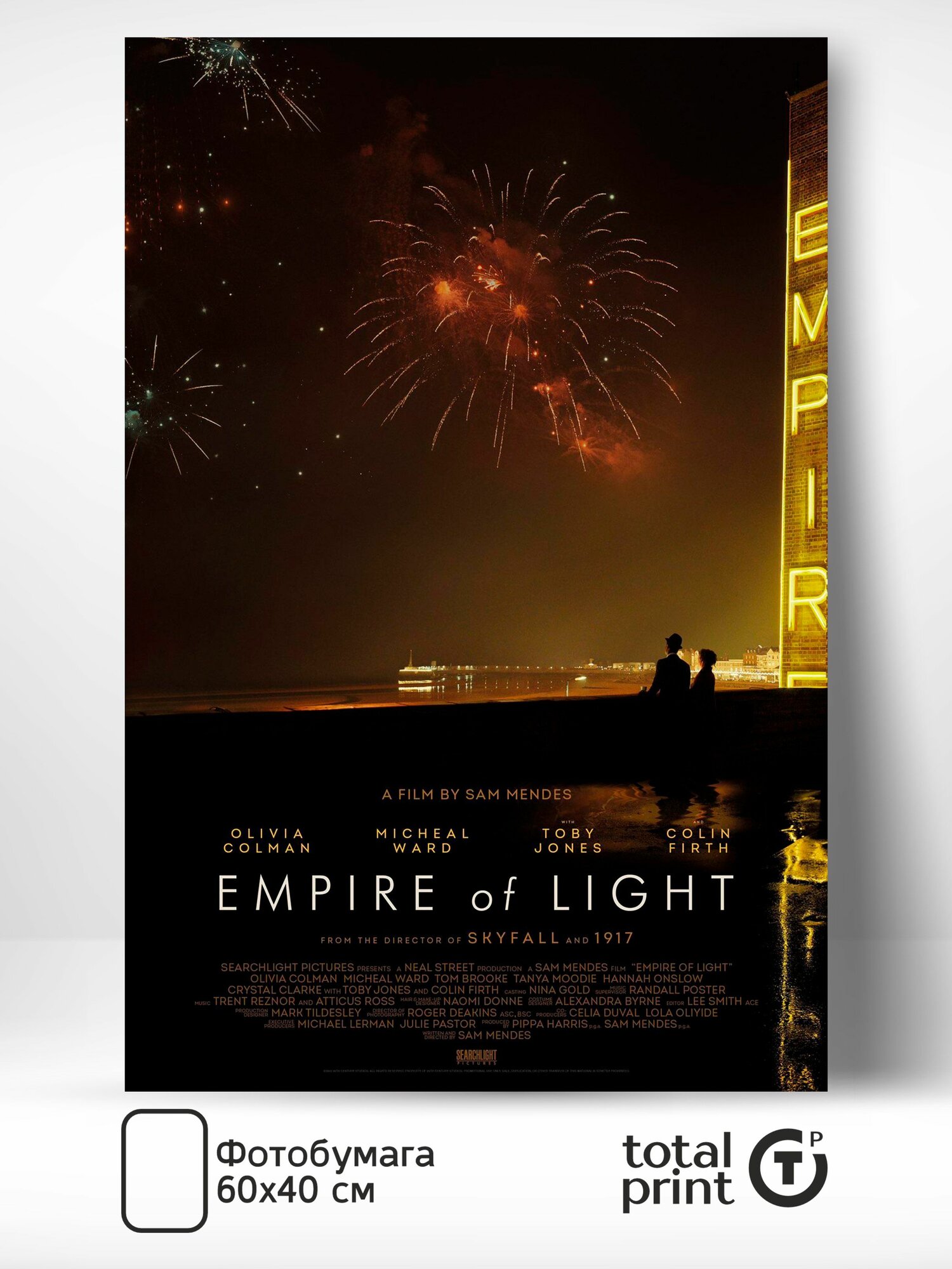 TotalPrint Фильм Постер для интерьера, Кино и сериалы, 60х40см, Империя света Empire of light