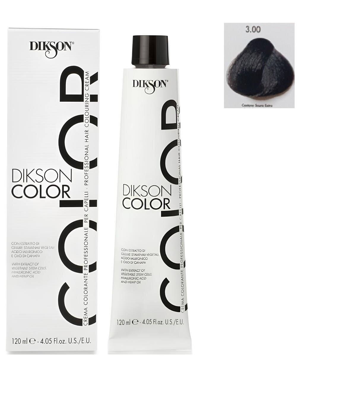 Краска для волос тёмно-каштановый экстра DC 3/00 Dikson Castano Scuro Naturali Extra, 120 мл