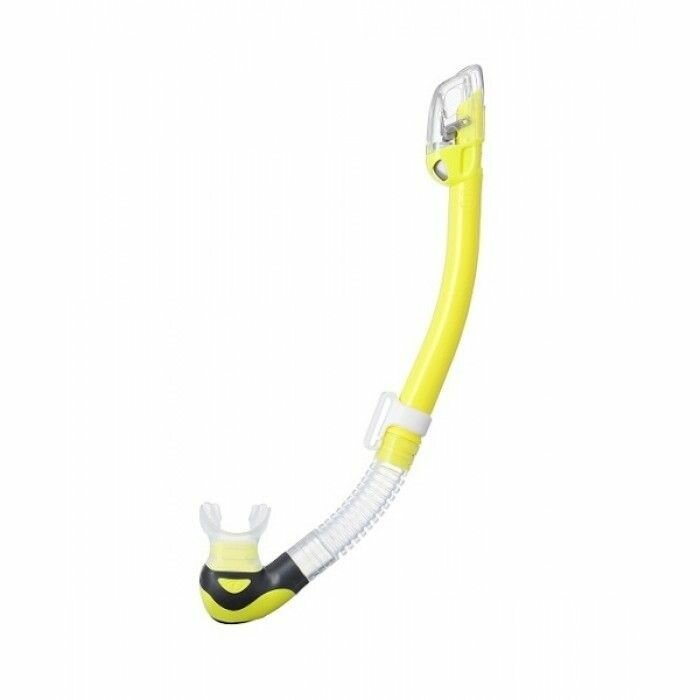 Трубка TUSA Hyperdry Elite прозрачный силикон желтый