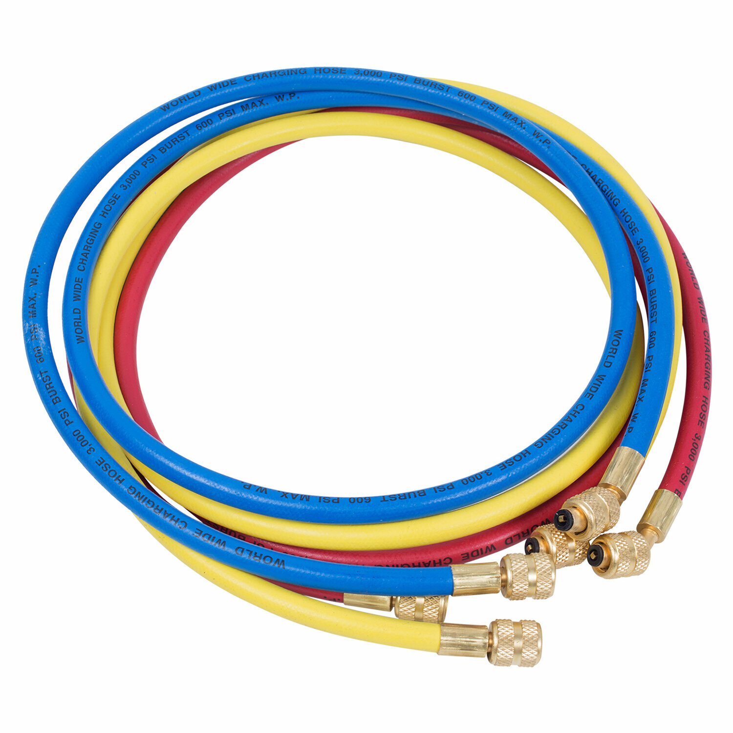 Мастак Шланг заправочный для фреона 1/4"SAE х1/4"SAE, 1,8 м 105-61018