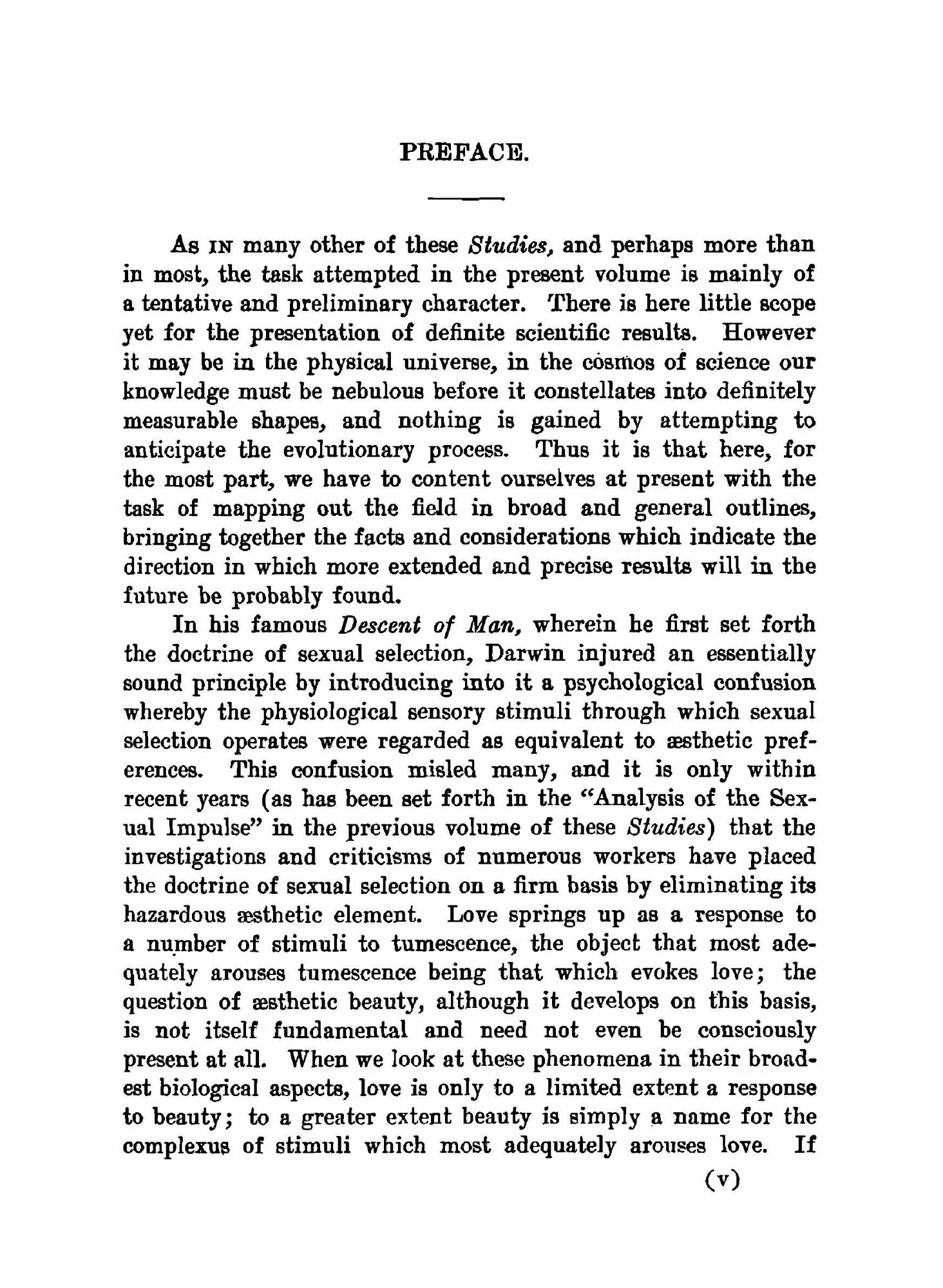 Studies in the Psychology of Sex. Sexual Selection in Man: Touch, Smell, Hearing, Vision — фото 1