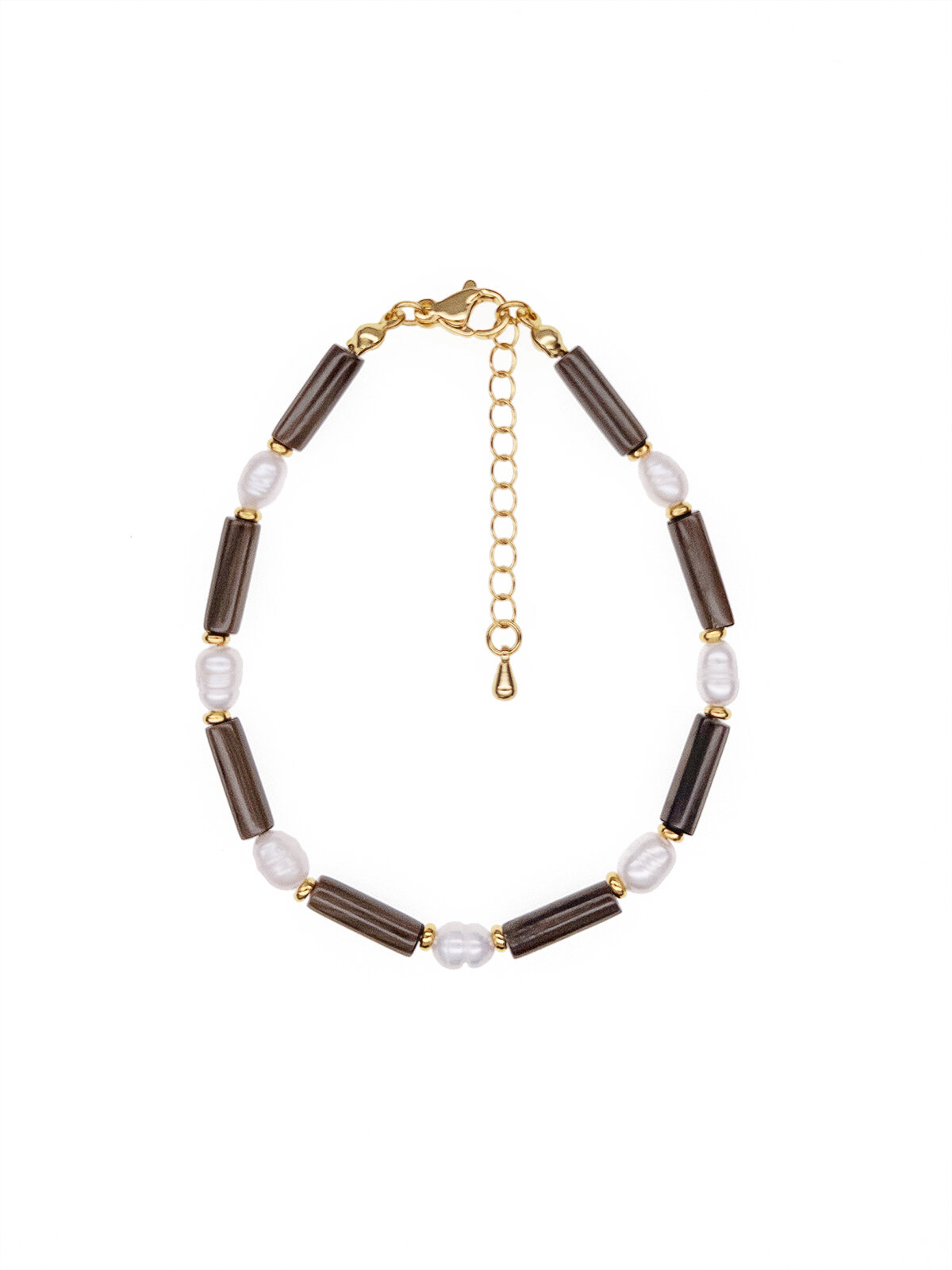 Браслет-нить, перламутр, жемчуг пресноводный культивированный