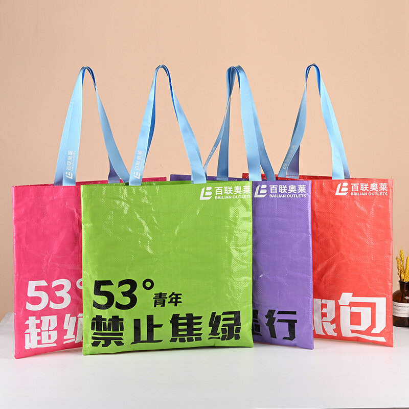 Большая вместительная плетеная сумка с принтом, выставочный подарок, плетеная сумка с покрытием, водонепроницаемая сумка IKEA под змеиную кожу