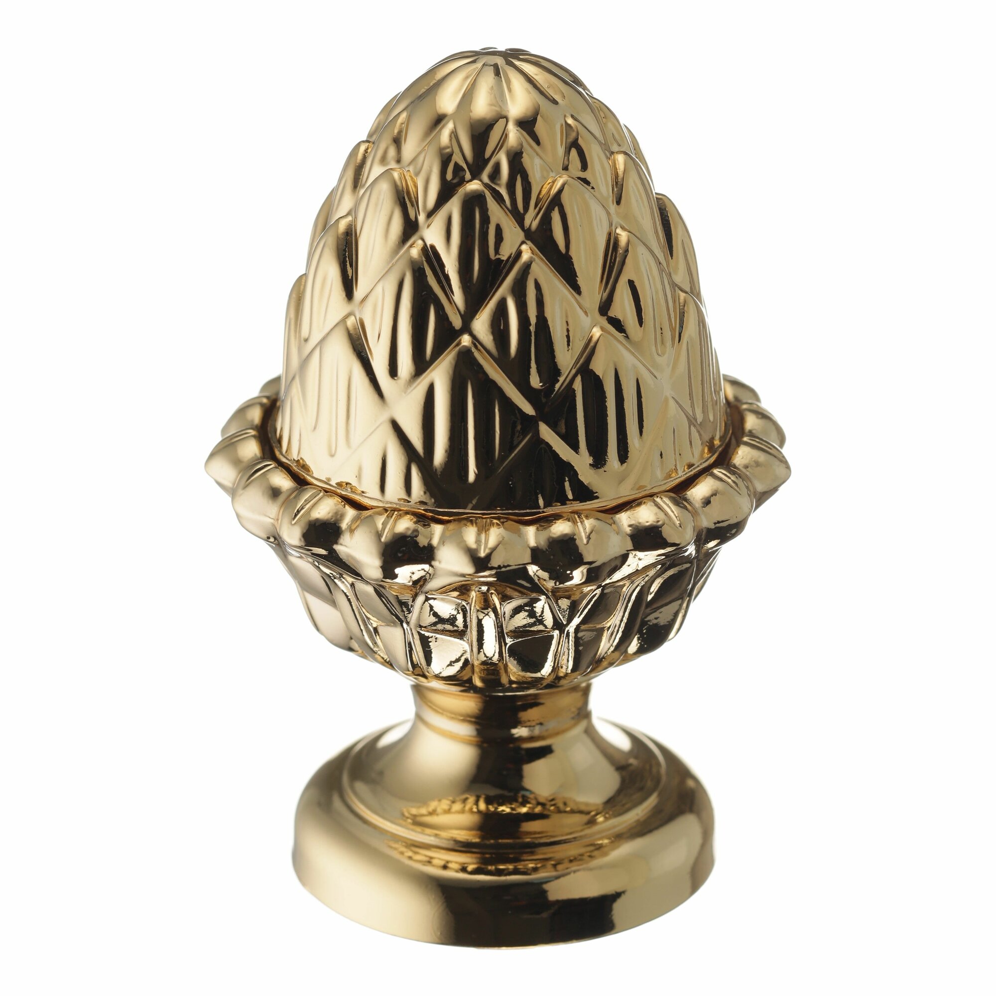 Ручка мебельная кнопка GIUSTI LINEA DECOR WFR704.078.00GP глянцевое золото