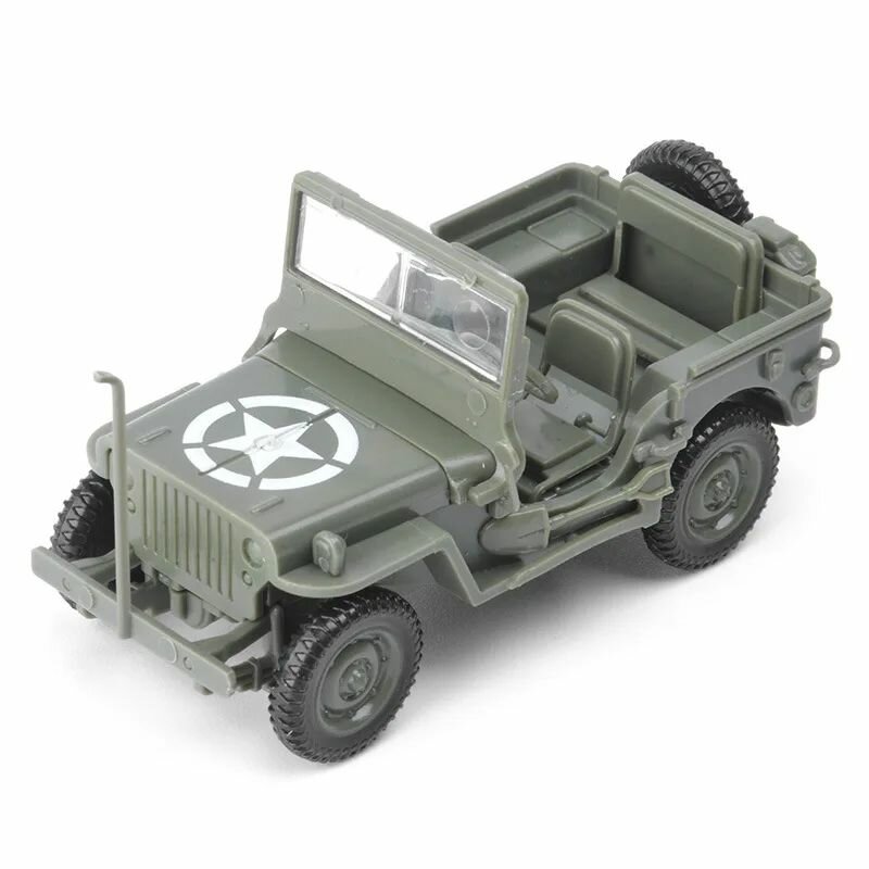 1/48 Сборная модель автомобиля Willis Jeep Cars WW2 DIY Пластиковые 3D головоломки