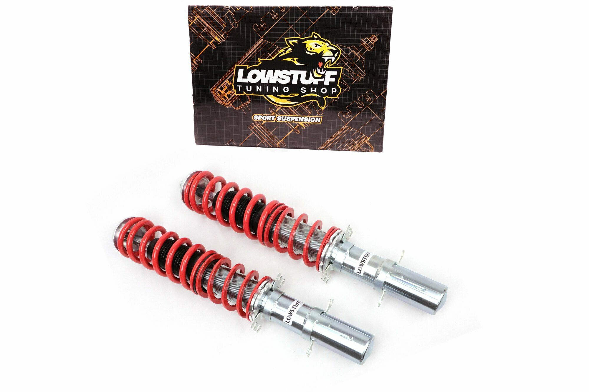 Audi A3 8L, Skoda Octavia 1U, VW Golf 4 Bora New Beetle c передним приводом пара передних винтовых стоек койловеров с регулировкой высоты LOWSTUFF EVO-I FSRLLSCSVW041x2